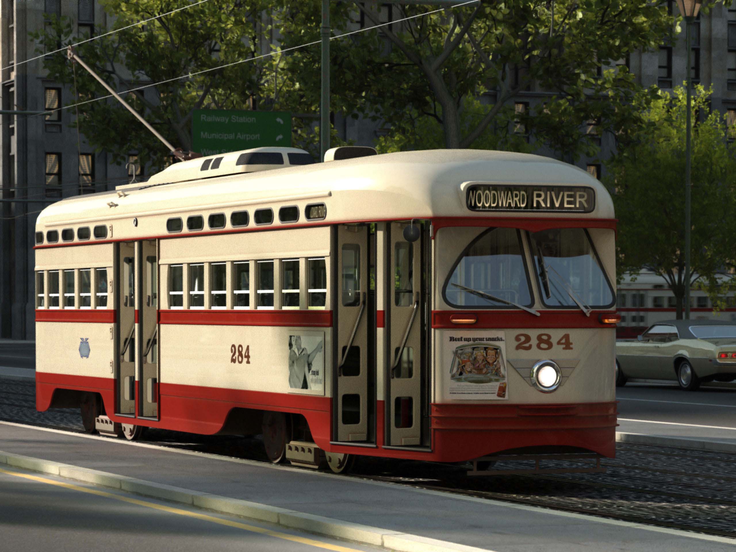3D model :: PCC Streetcar 1945
